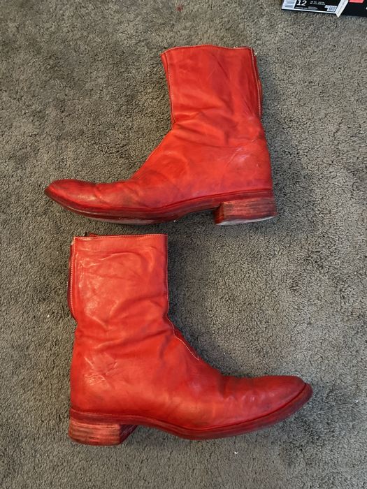 Carol Christian Poell CCP Red Tornado Boots | Grailed