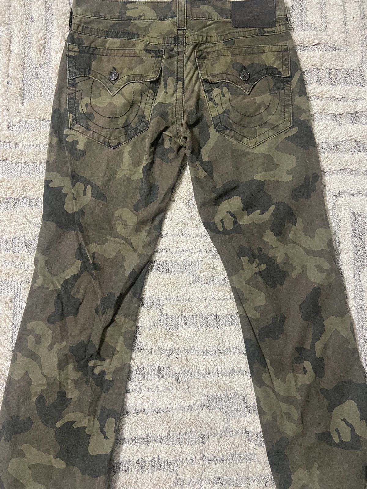 True Religion OWNED BY SEMETARY Camo Ricky Trueys | Grailed