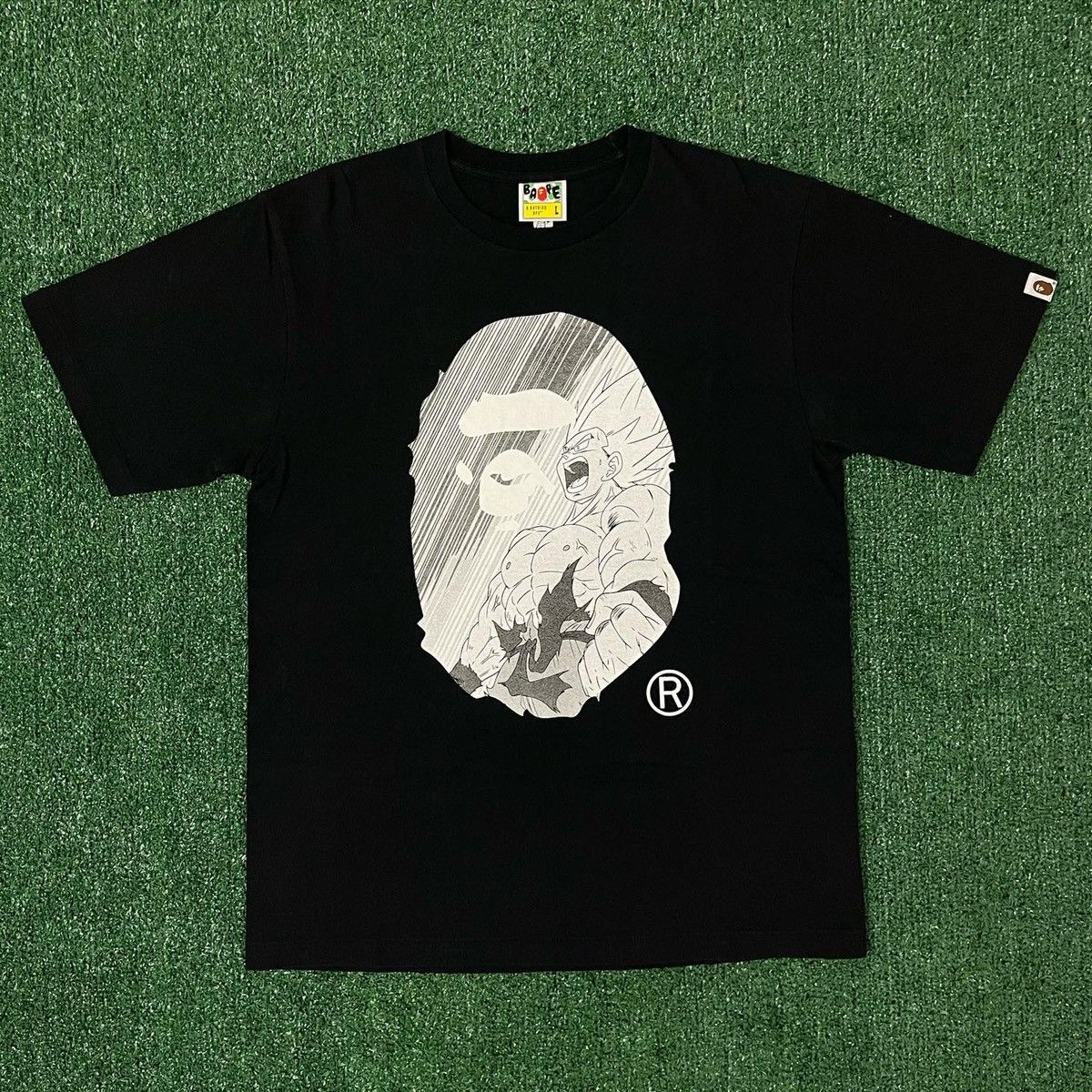 Bape Bape x Dragon Ball Z “Super Saiyan Goku Manga” Tee | Grailed