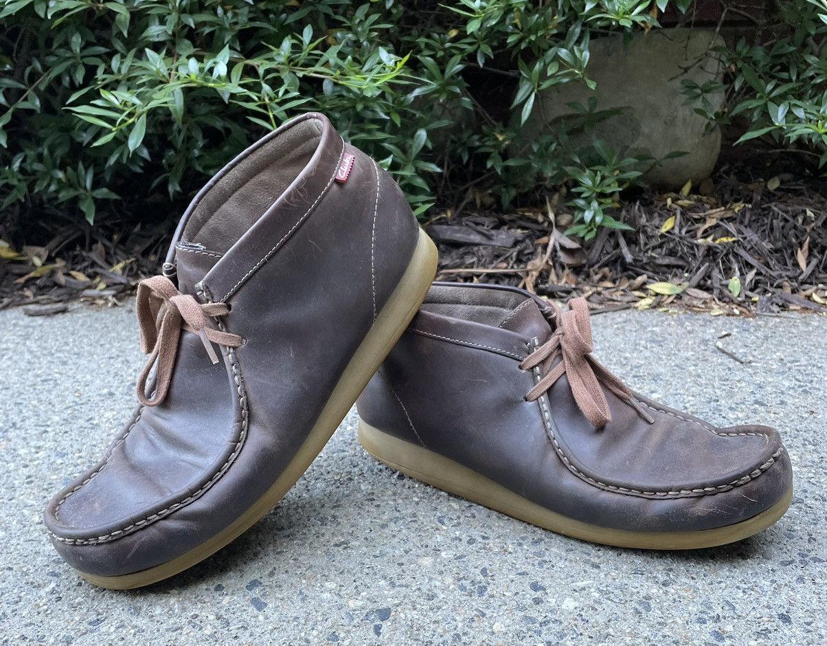 Vintage Clarks Wallabee Low Brown Leather | Grailed