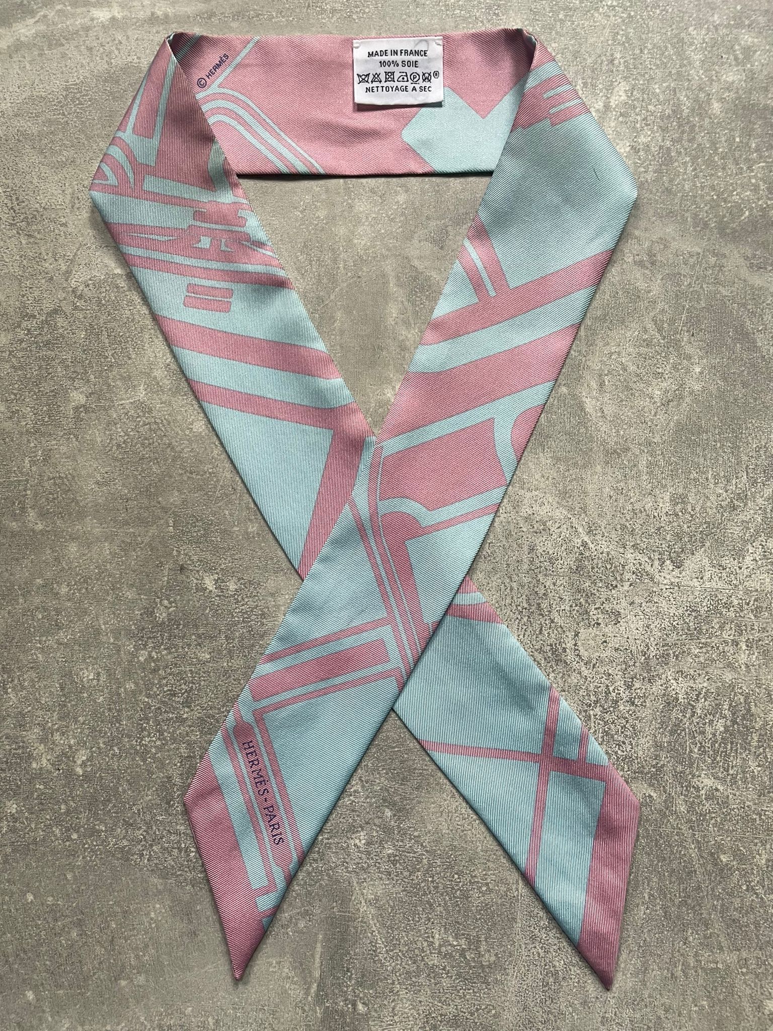 Hermes Hermes silk Twilly Les Coupes Tattoo twilly | Grailed