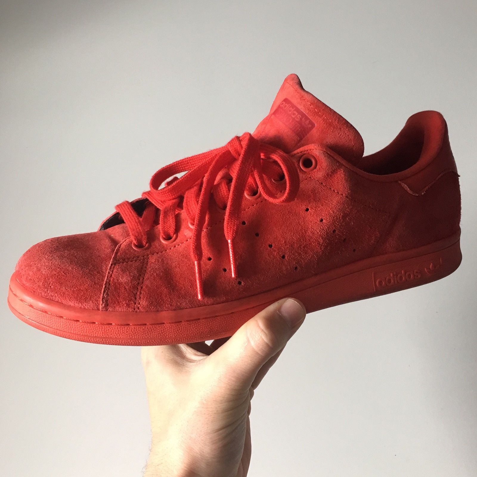 Adidas Stan Smith "Triple Red" Suede | Grailed