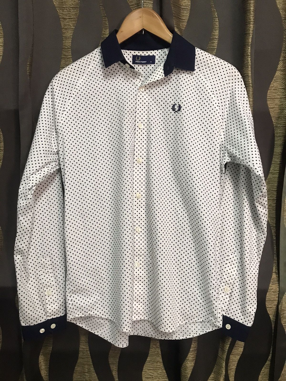 Fred Perry Fred Perry Polka Dot Button Up Cotton Shirt | Grailed