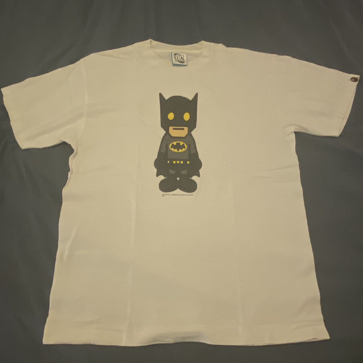 Bape × Dc Comics Used Bape x DC Comic Batman Milo Tee White Large | Grailed
