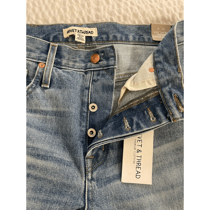 Madewell Rivet & Thread Long-Rise Straight Selvedge Jean | Grailed
