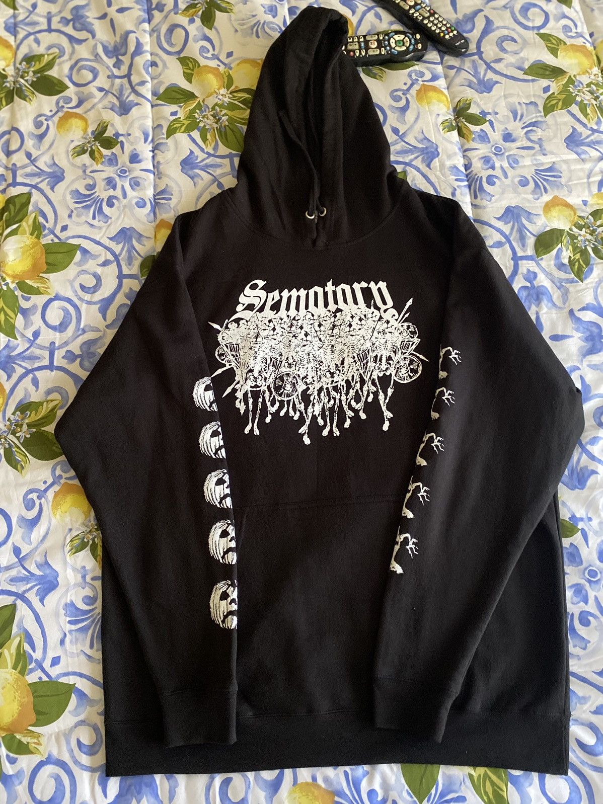 Drain Gang Sematary Skellington Hoodie | Grailed