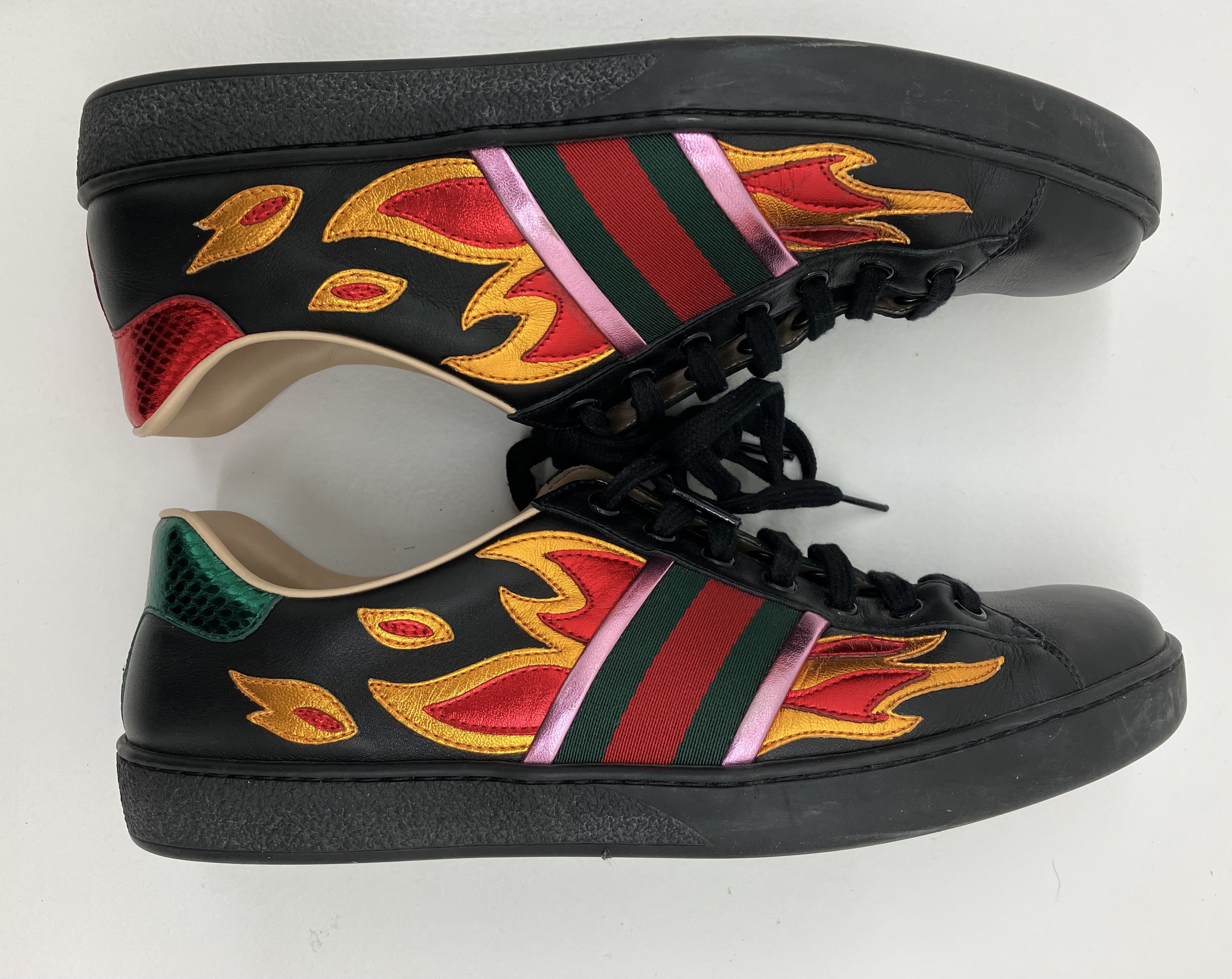 Gucci Gucci ace flames shoes | Grailed