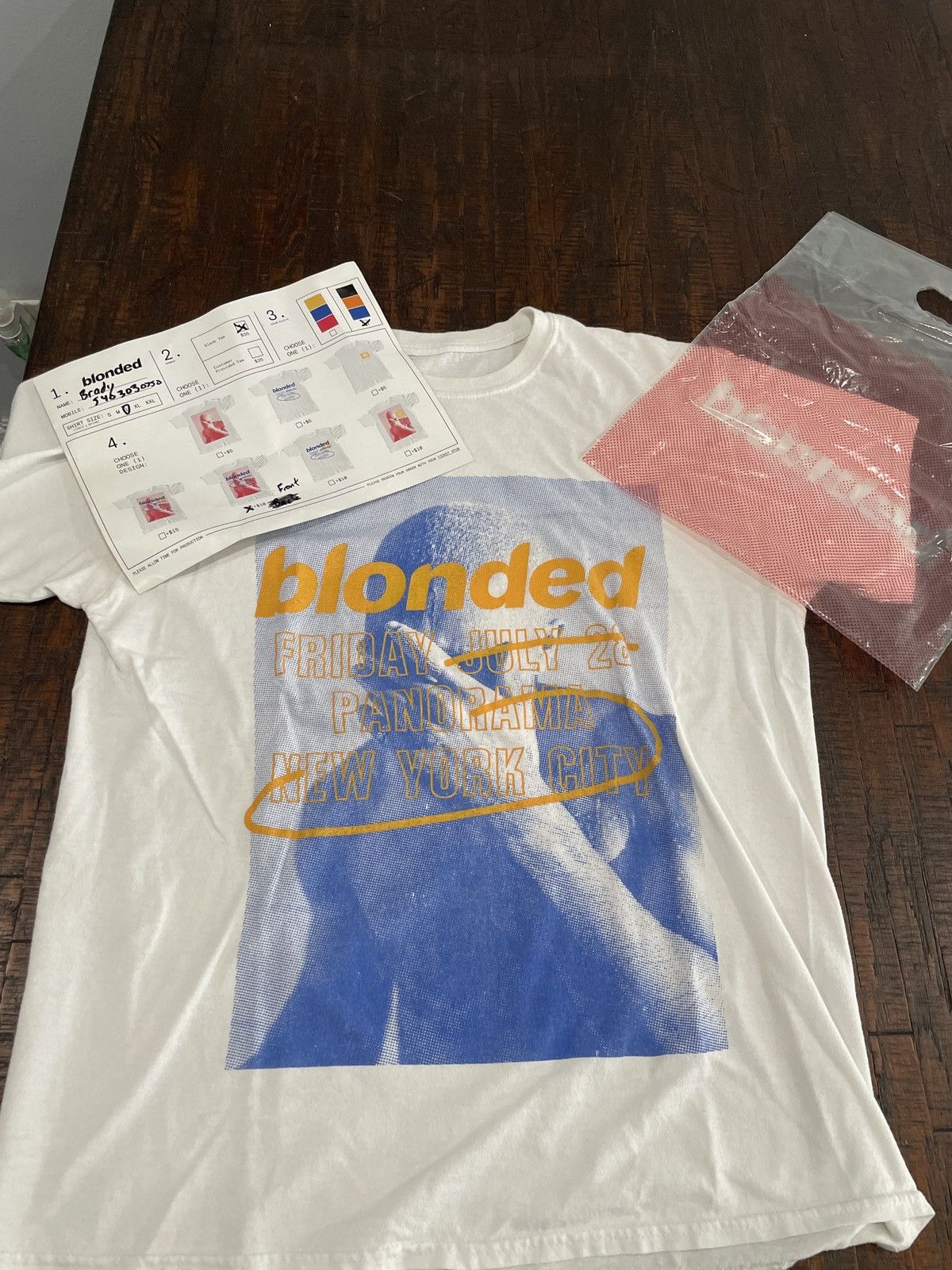 Frank Ocean FRANK OCEAN “BLONDED” SHIRT — PANORAMA NYC EXCLUSIVE MERCH ...