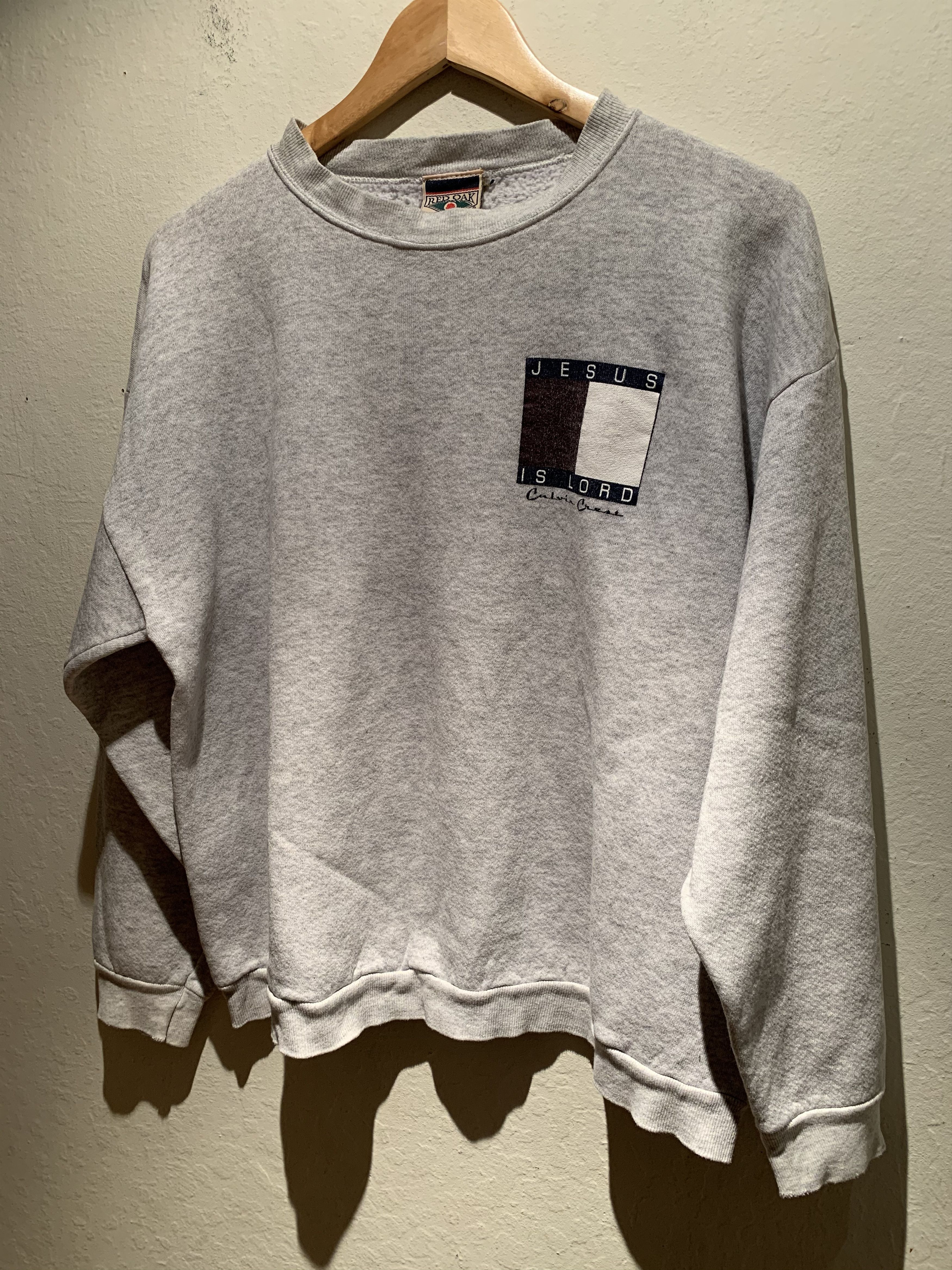 Vintage RARE Vintage Jesus Is Lord Christian Calvin Crest Sweatshirt ...
