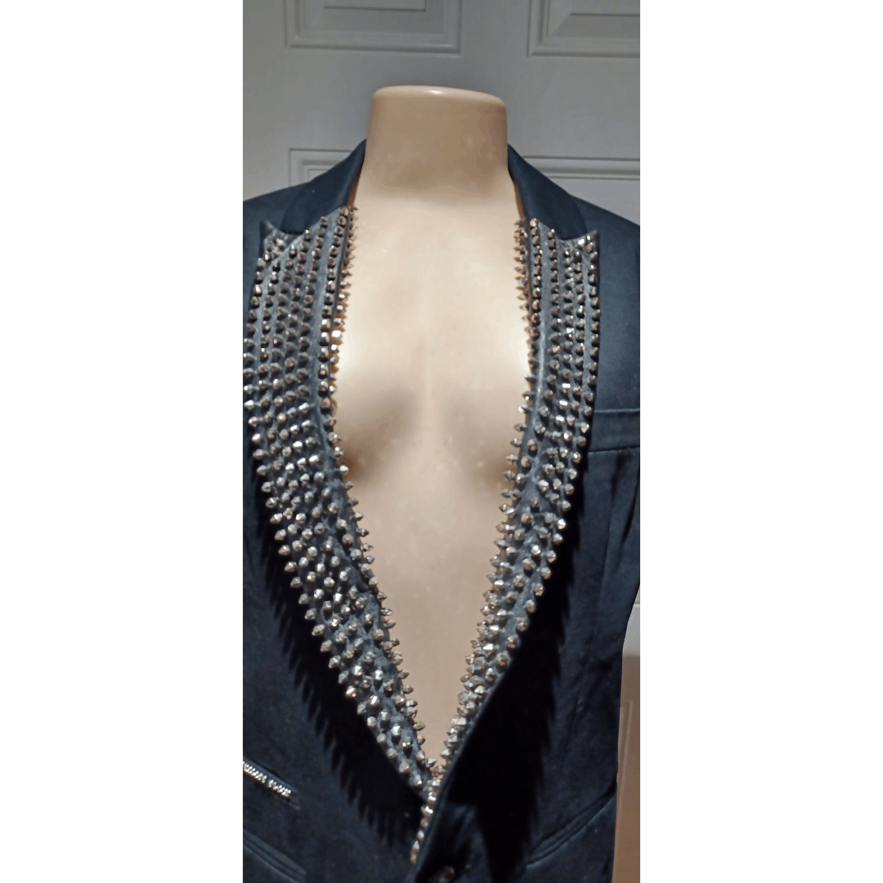 Philipp Plein PHILIPP PLEIN HOMME BLACK JACKET FW2015 LEATHER STUDS ...