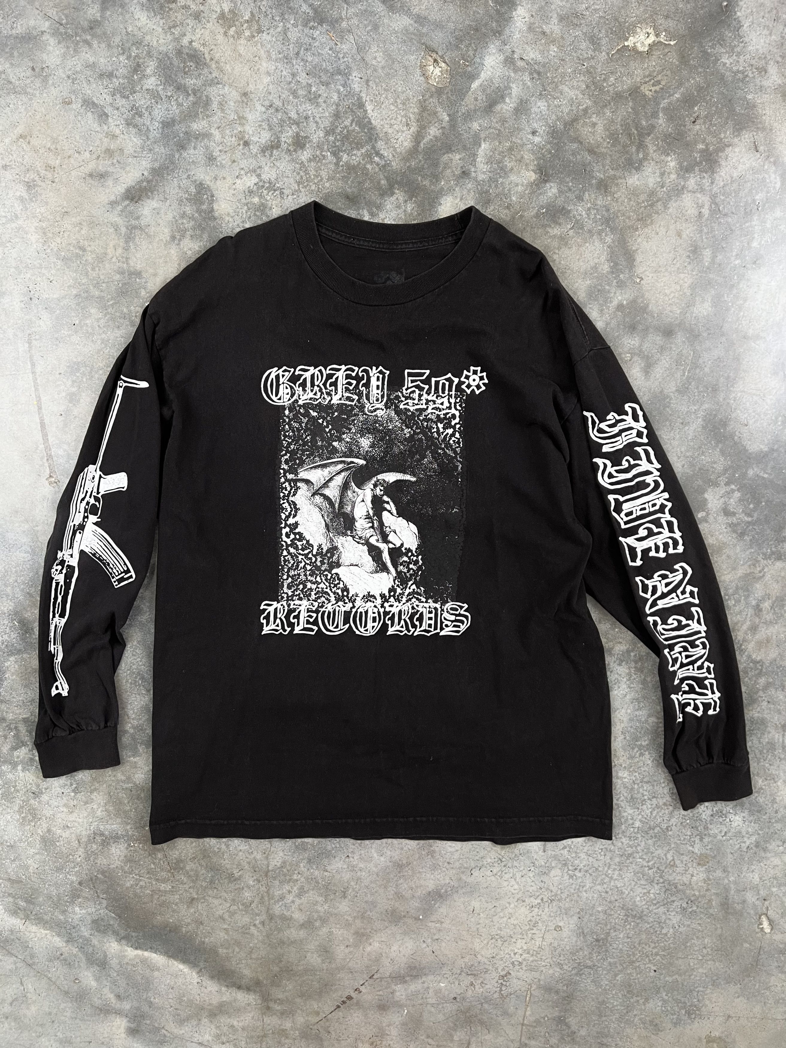 G59 Records G59 Records Black Gothic Script Ak47 Long Sleeve | Grailed