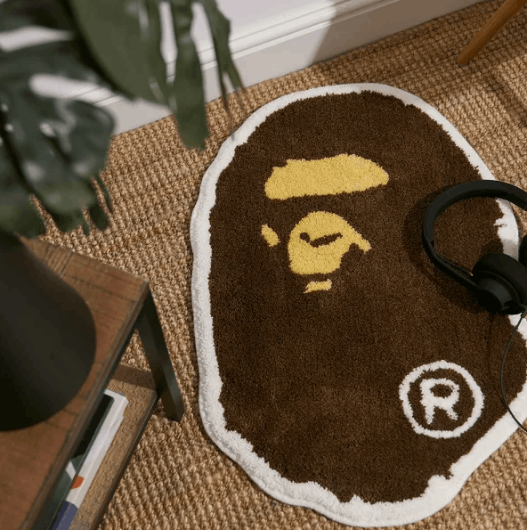Bape Bape Ape Head Rug - NEW | Grailed