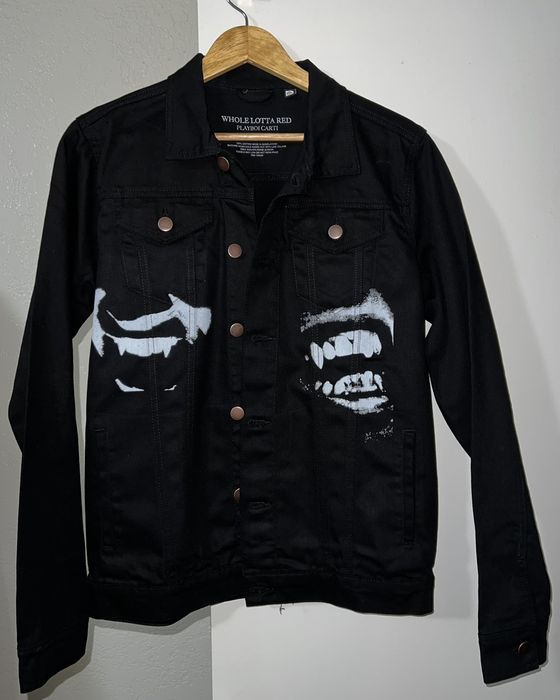 Chrome Hearts Playboi carti Whole Lotta Red Denim Jacket | Grailed