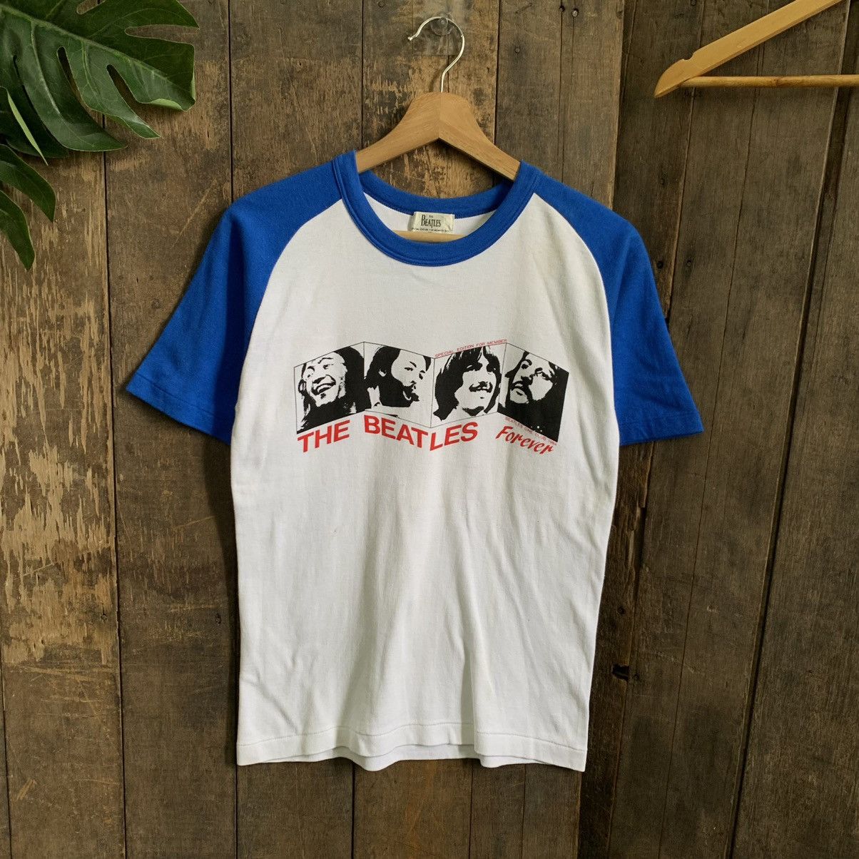 Band Tees × Vintage Vintage 80’s The Beatles Forever Raglan Tshirt ...