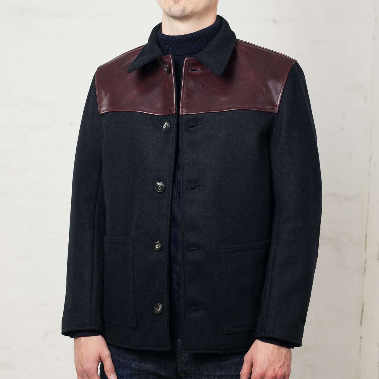 Designer Donkey Coat Navy SIMMONS BILT X BURG & SCHILD | Grailed