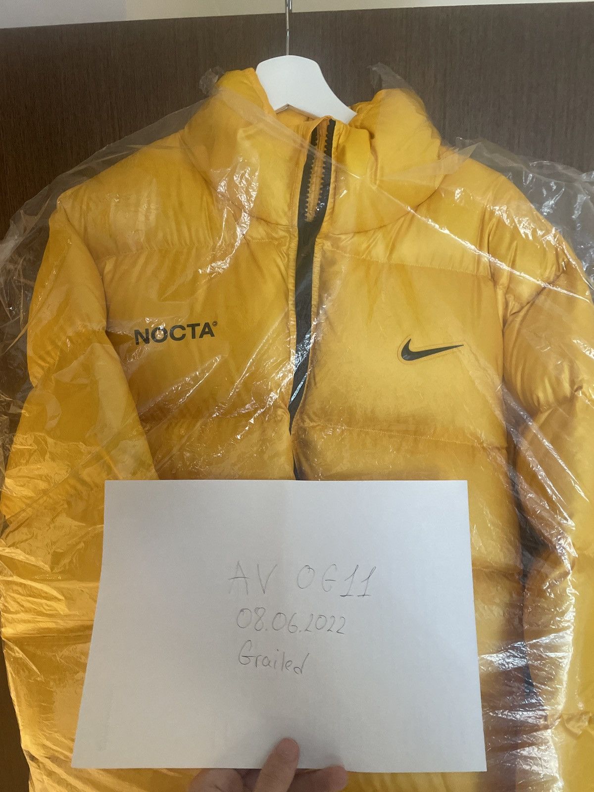Drake × Nike Nocta Puffer Jacket Yellow | Grailed