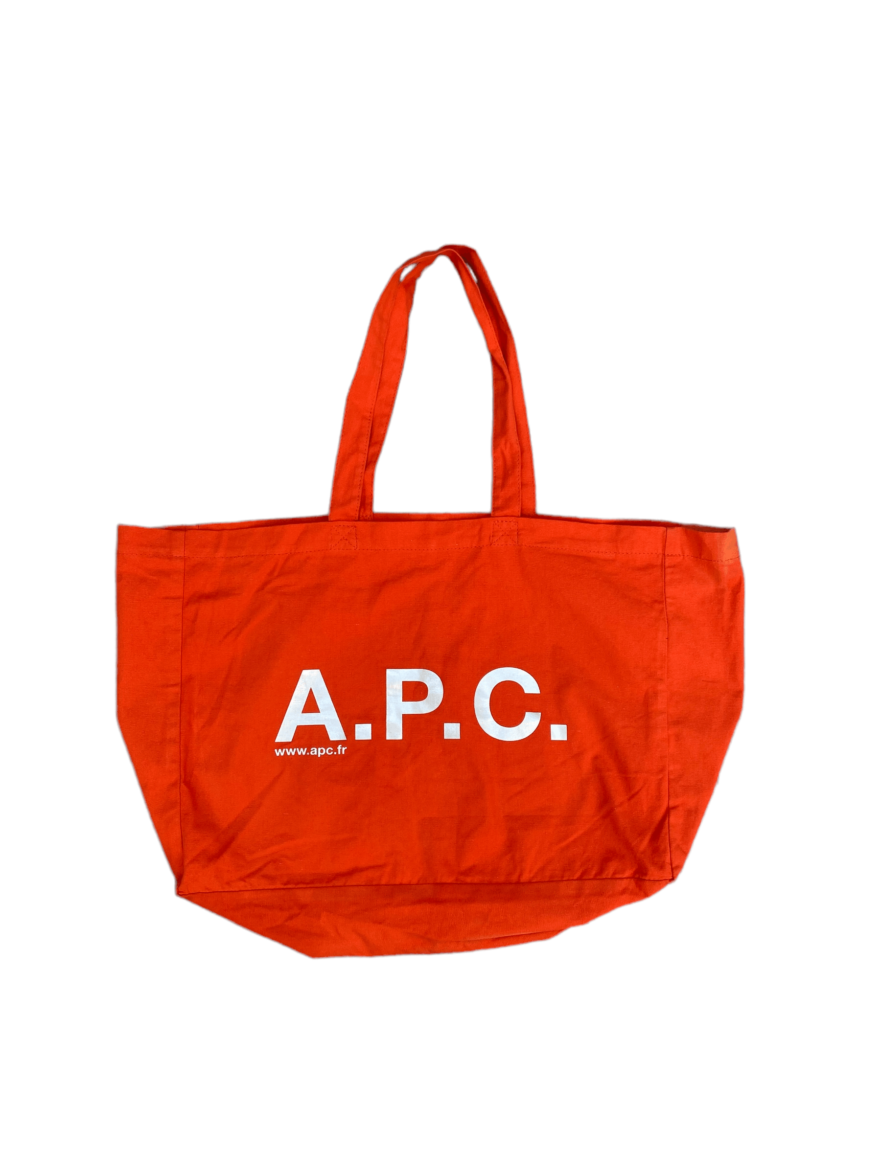 A.P.C. Red Wide Totebag | Grailed