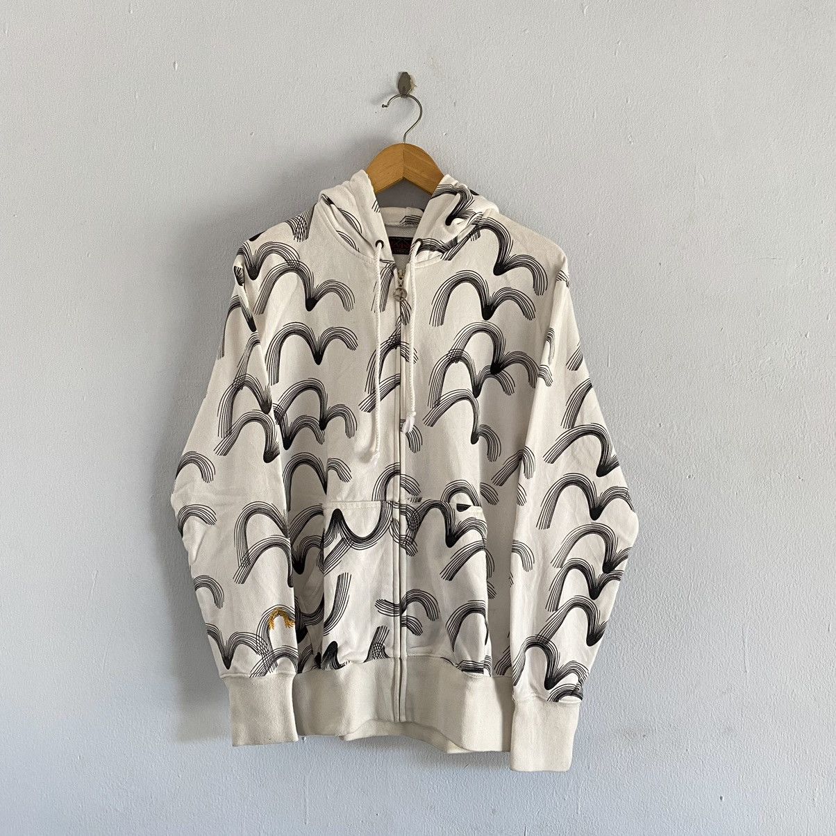 Evisu Vintage Evisu Monogram zip hoodie | Grailed