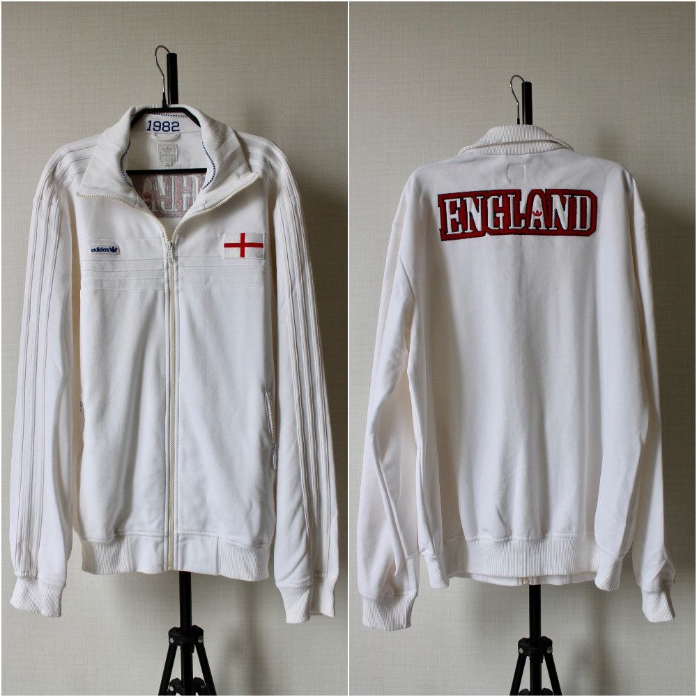 Adidas ADIDAS ENGLAND National team Track Top Full Zip White | Grailed