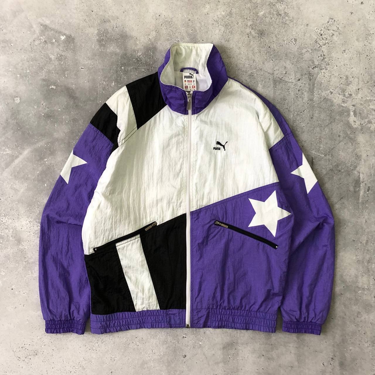 Puma × Vintage 90s Puma Retro Track Jacket Multicolour | Grailed