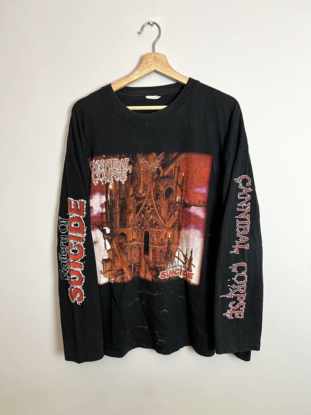 Vintage Vintage 90’s Cannibal Corpse Gallery of Suicide Long Sleeve ...