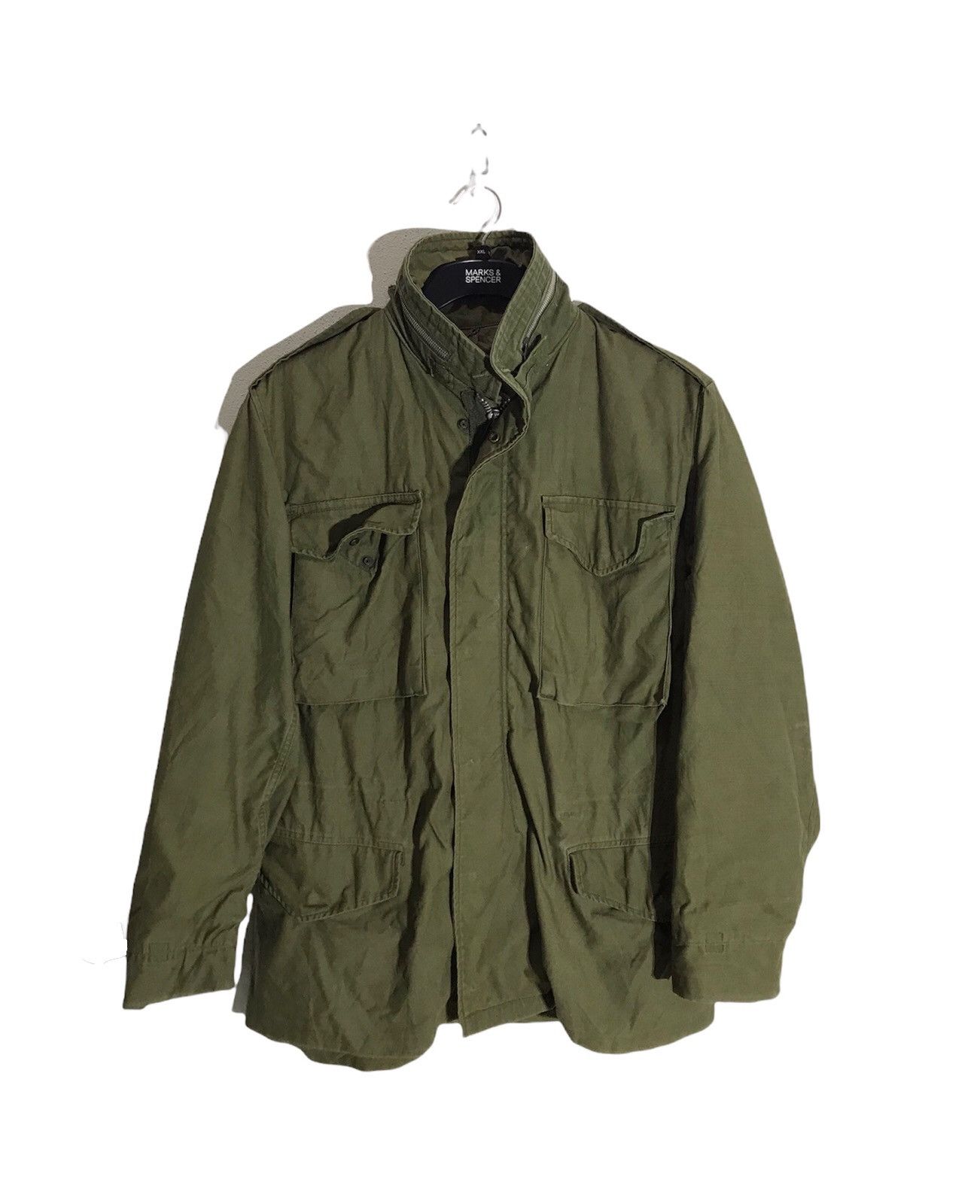 Usmc × Usn × Vintage VINTAGE MILITARY FIELD JACKET WW2 CONMAR ZIPPER ...