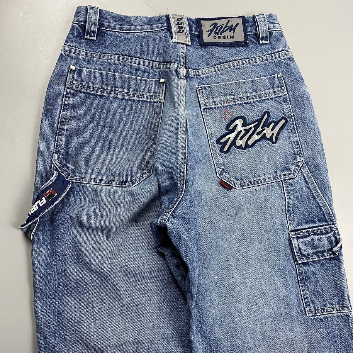 Fubu Reflective Fubu denim pants | Grailed