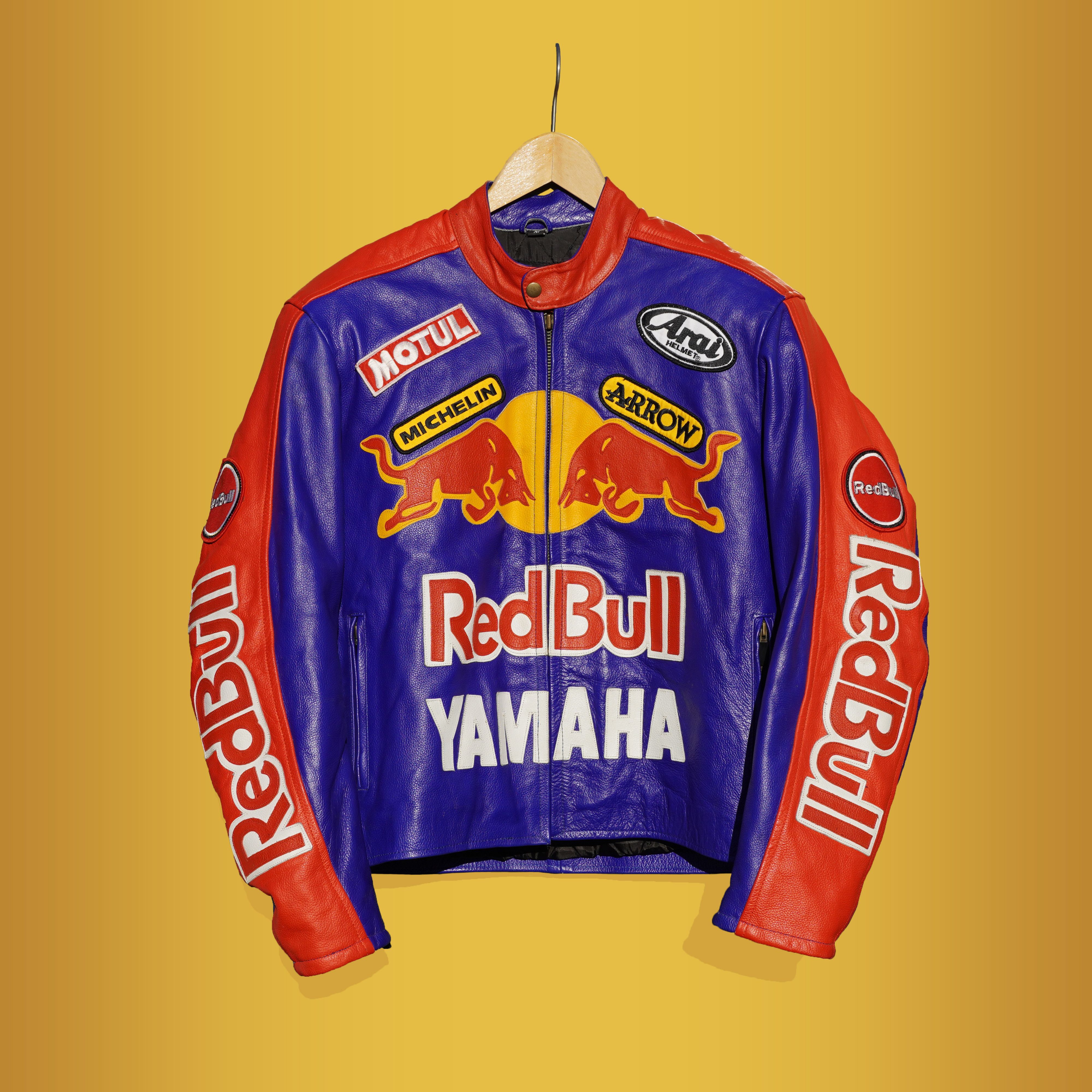 Red Bull Red Bull x Yamaha Leather 90's Racing Jacket | Grailed