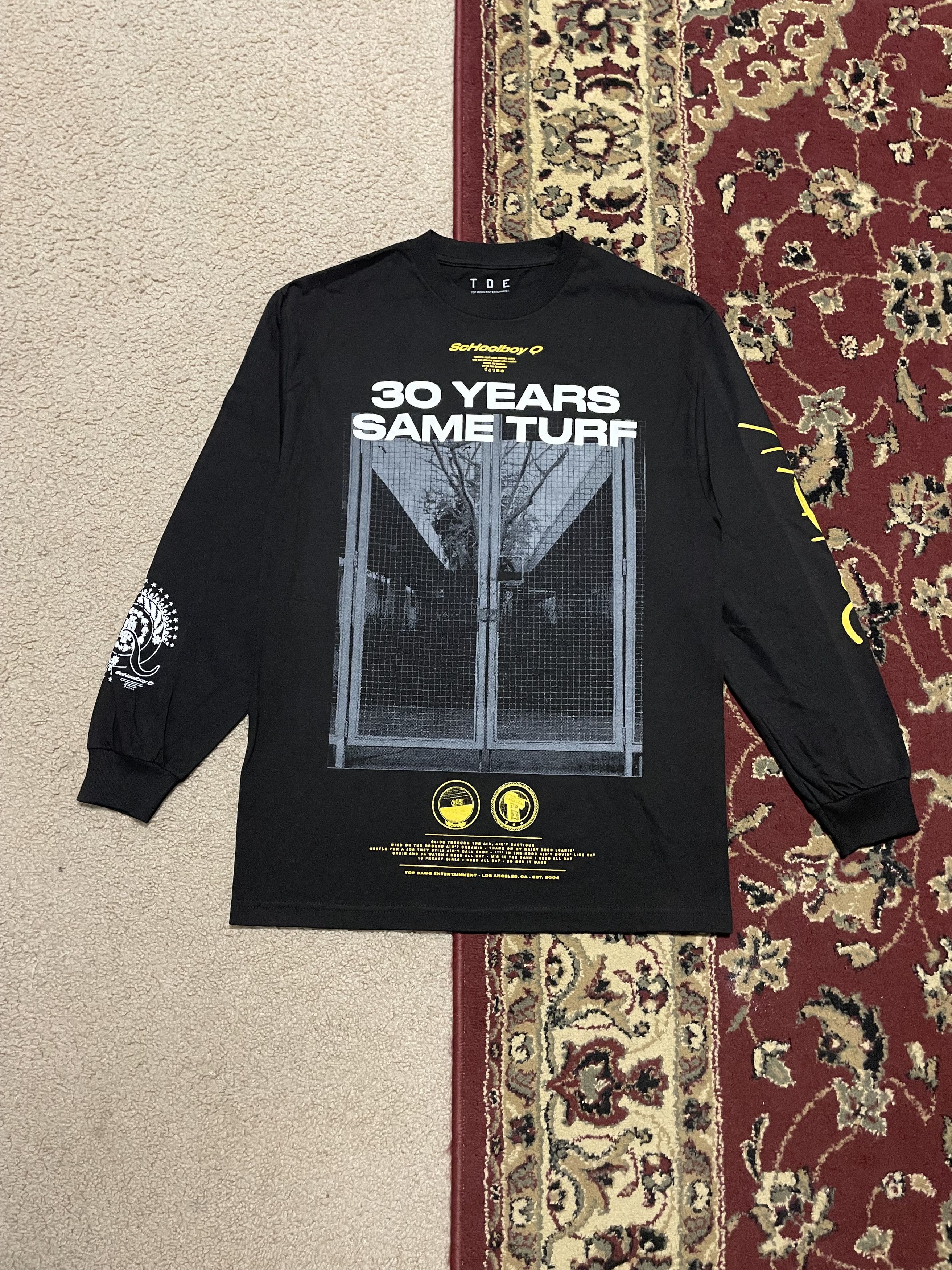 Kendrick Lamar SCHOOLBOY Q CRASH TALK LONG SLEEVE SHIRT | Grailed