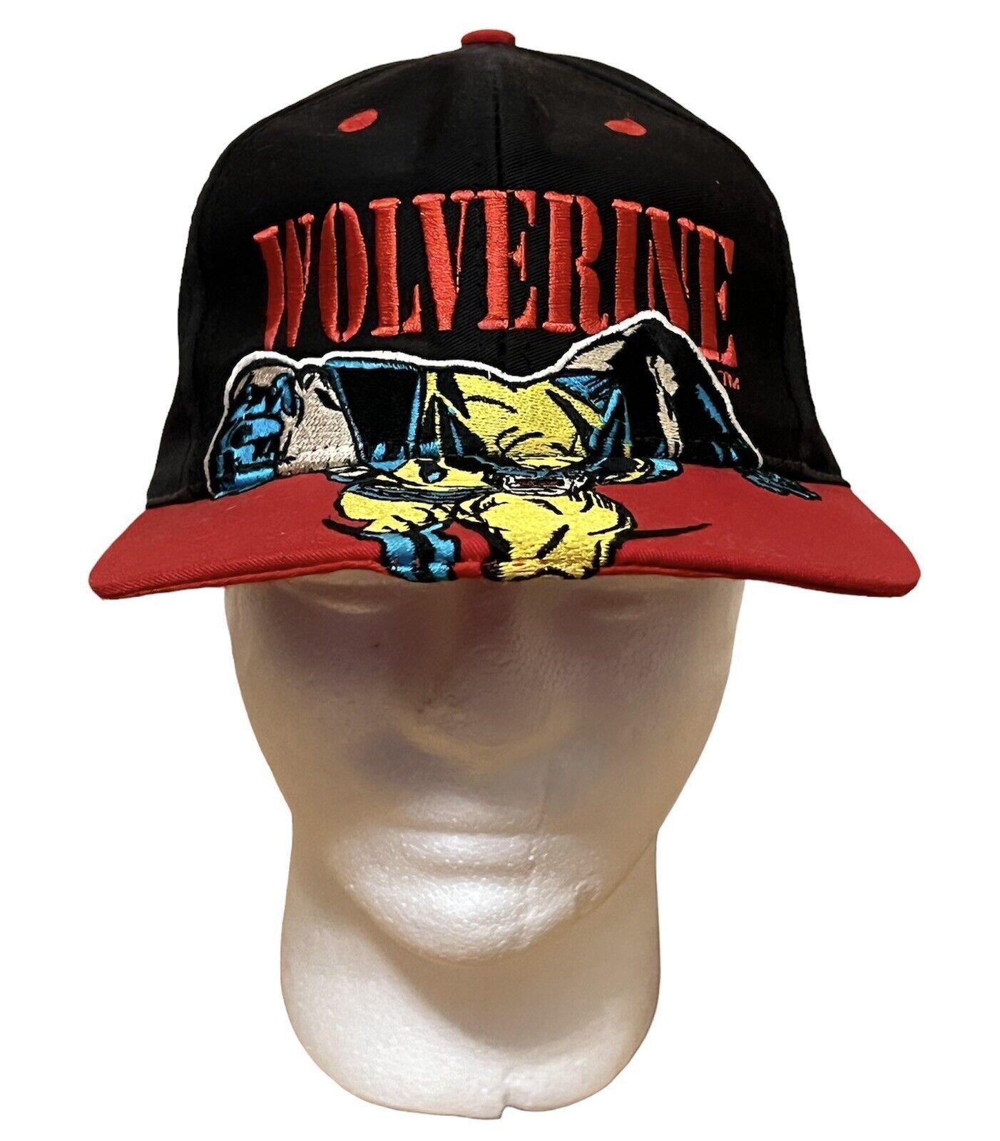 Marvel Comics Marvel Wolverine X-Men Universal Vintage Red Snapback Hat ...