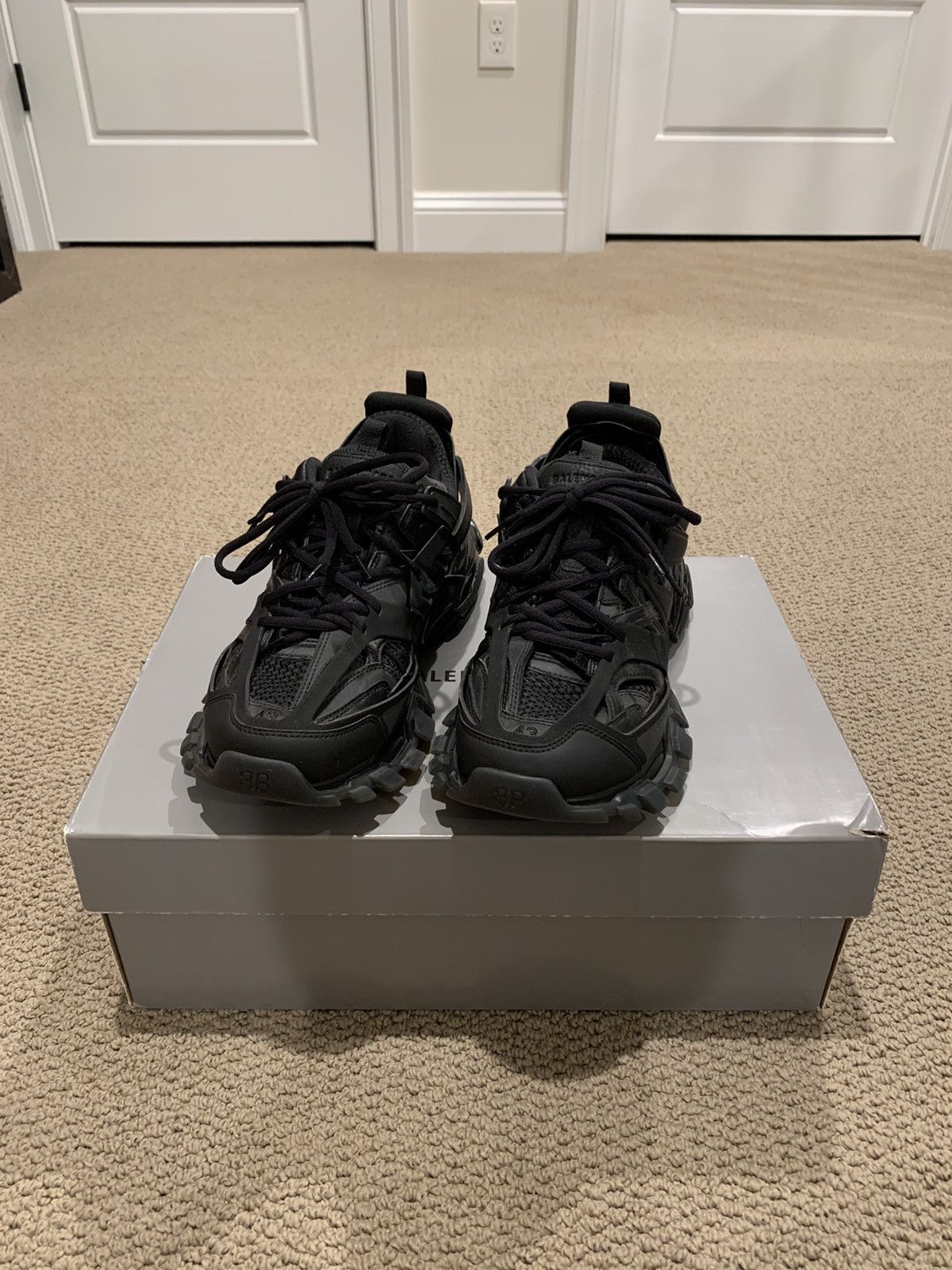 Balenciaga Balenciaga Track Runner Black Clear Sole | Grailed