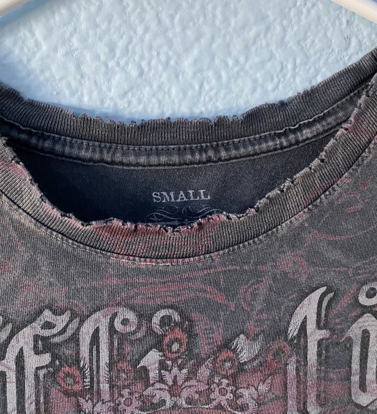 Vintage Vintage 2000s Affliction Knights Playground Black T Shirt | Grailed