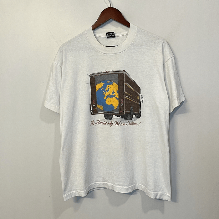 Vintage UPS United Parcel Service Truck Art Single Stitch T Shirt | Grailed