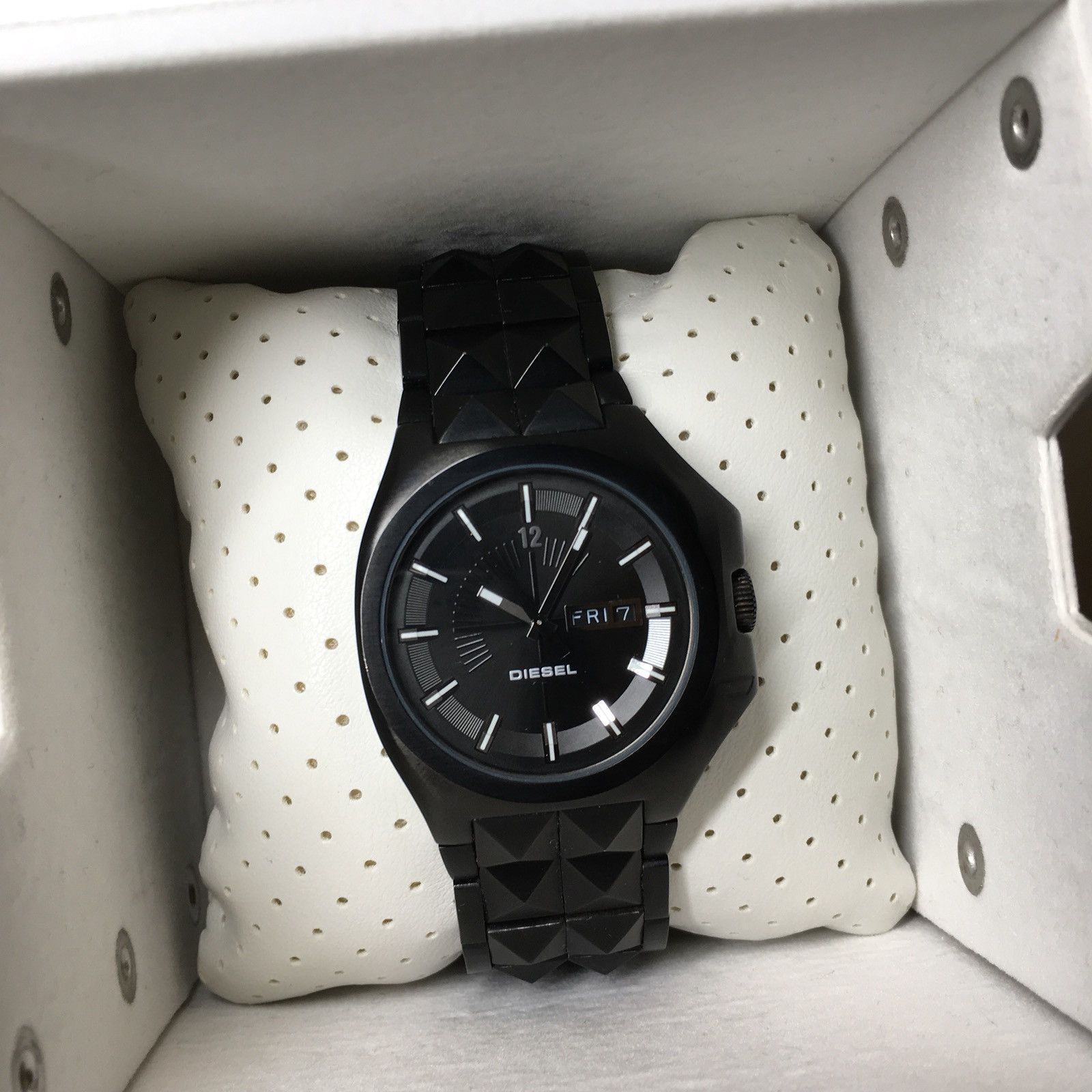 Diesel Diesel Black Studded Watch | Grailed