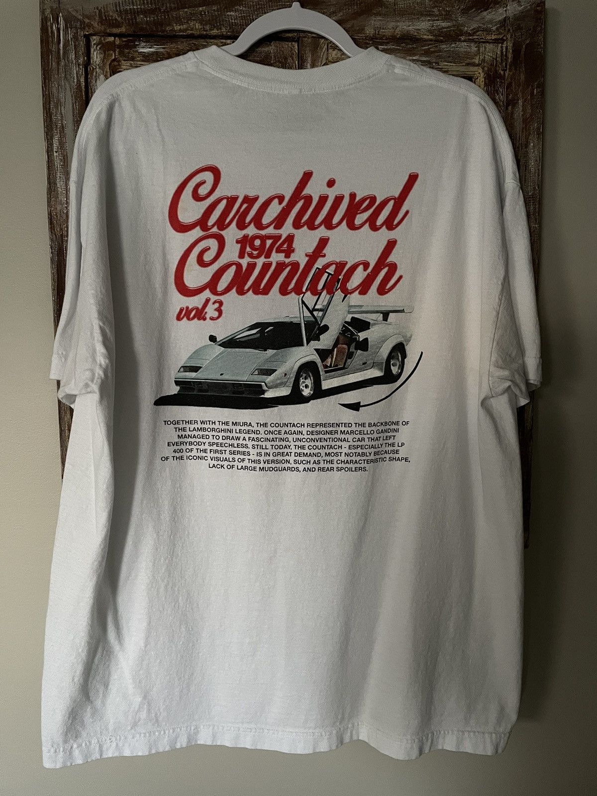 Lamborghini × Streetwear × Vintage Carchived Lamborghini Countach T ...