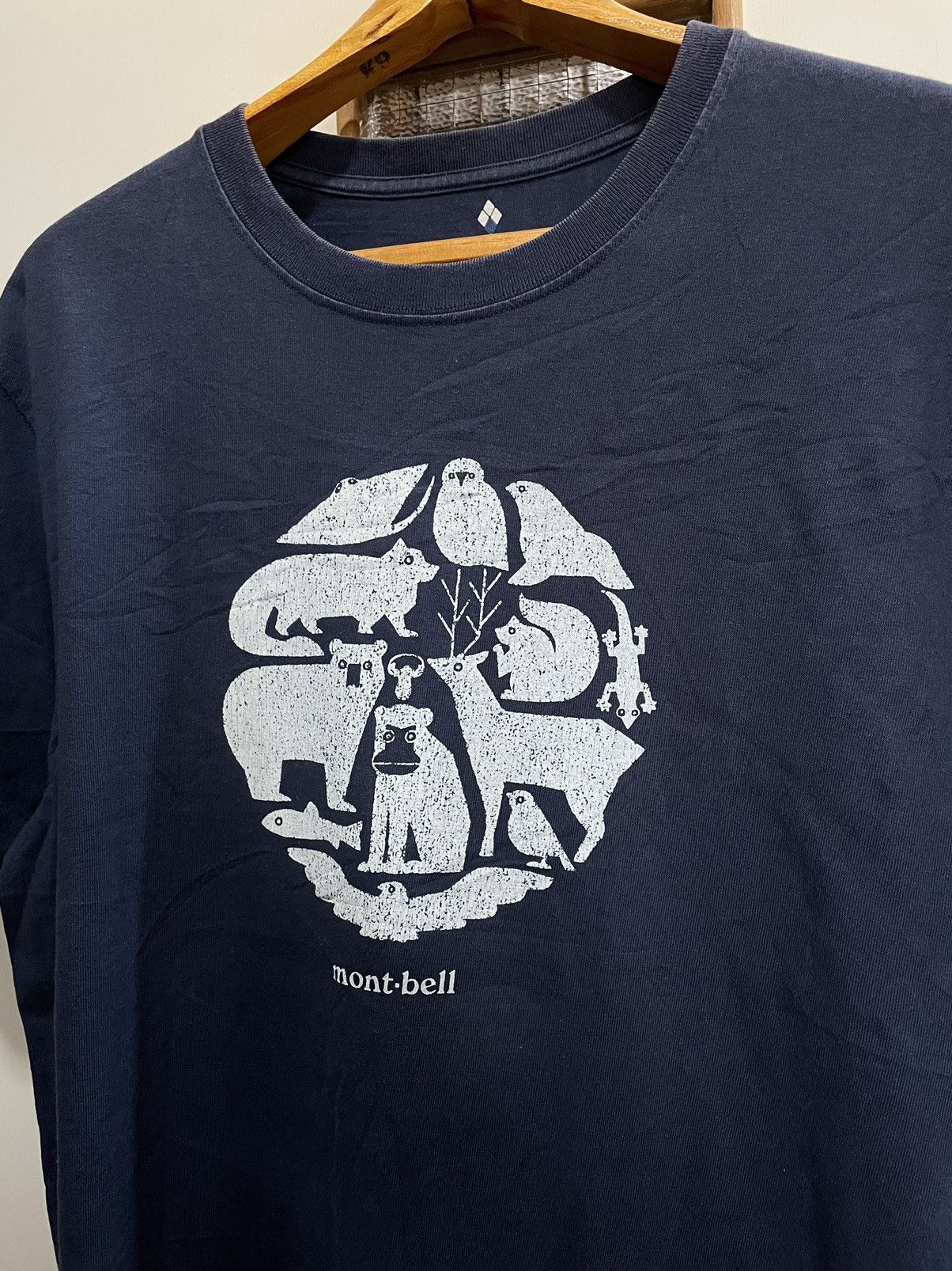 Japanese Brand × Montbell × Outdoor Life MONTBELL ANIMAL LOGO T-SHIRT ...