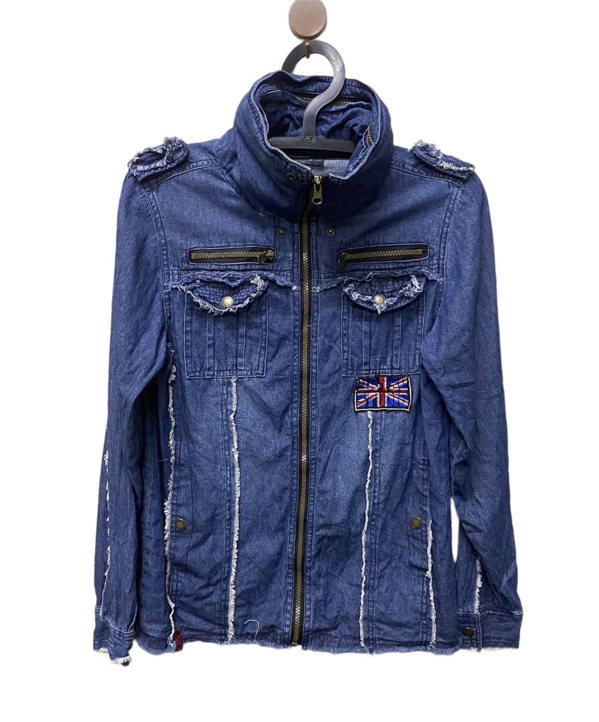 Rare Punk/Rock Style by BA-TSU STUDIO Light Denim Jacket | Grailed