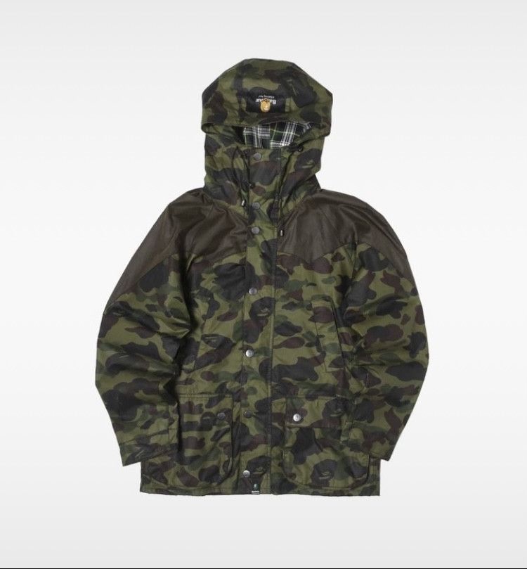 Bape × Barbour Bedale 1st wax snowboard bathing ape noah ymc Large new ...