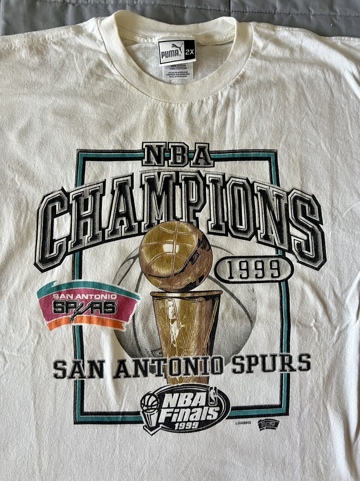 Nba Puma 1999 San Antonio Spurs Nba Championship Shirt Grailed