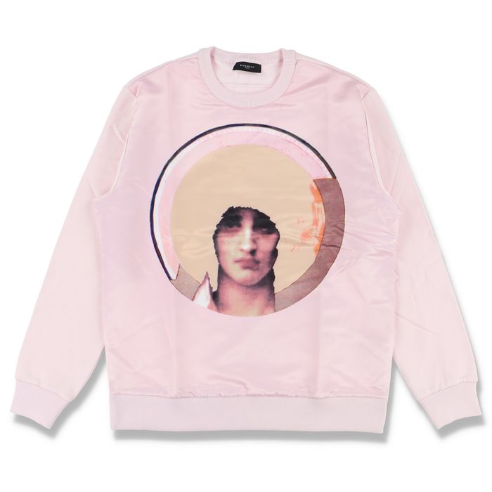 Givenchy Pink Satin Halo Madonna Sweatshirt | Grailed Givenchy Pink Satin Halo Madonna Sweatshirt | Grailed