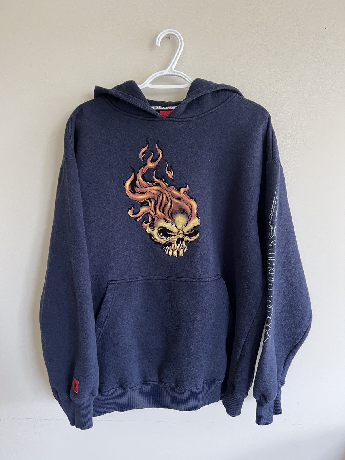 Jnco × Streetwear × Vintage Vintage 90’s JNCO Skull Hoodie | Grailed