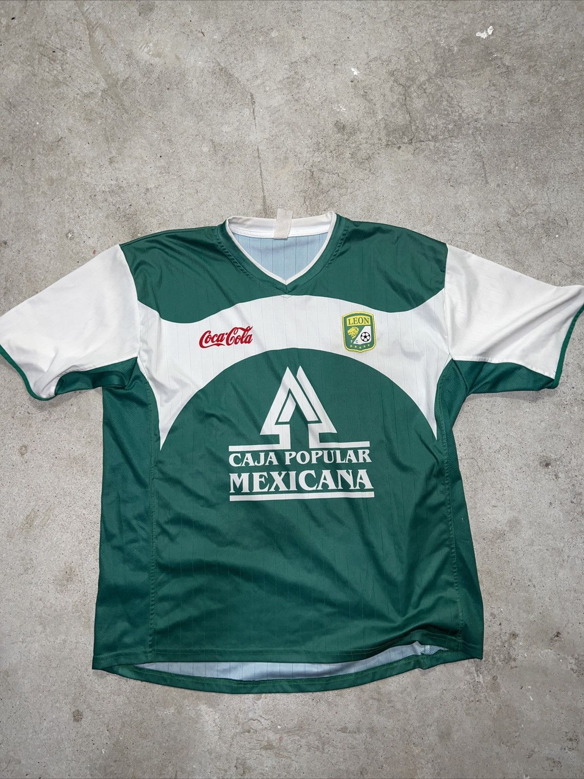 Vintage Club Leon Soccer Jersey Coca Cola sponsor | Grailed