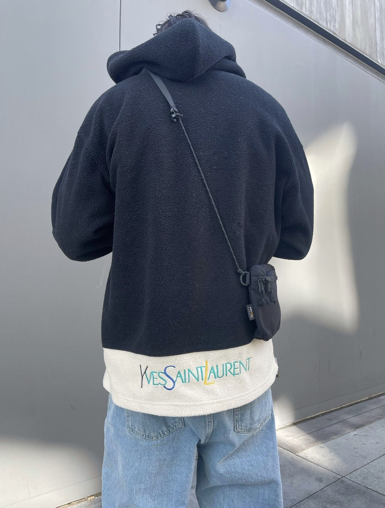Vintage Vintage YSL Pour Homme Fleece Hoodie Jacket | Grailed