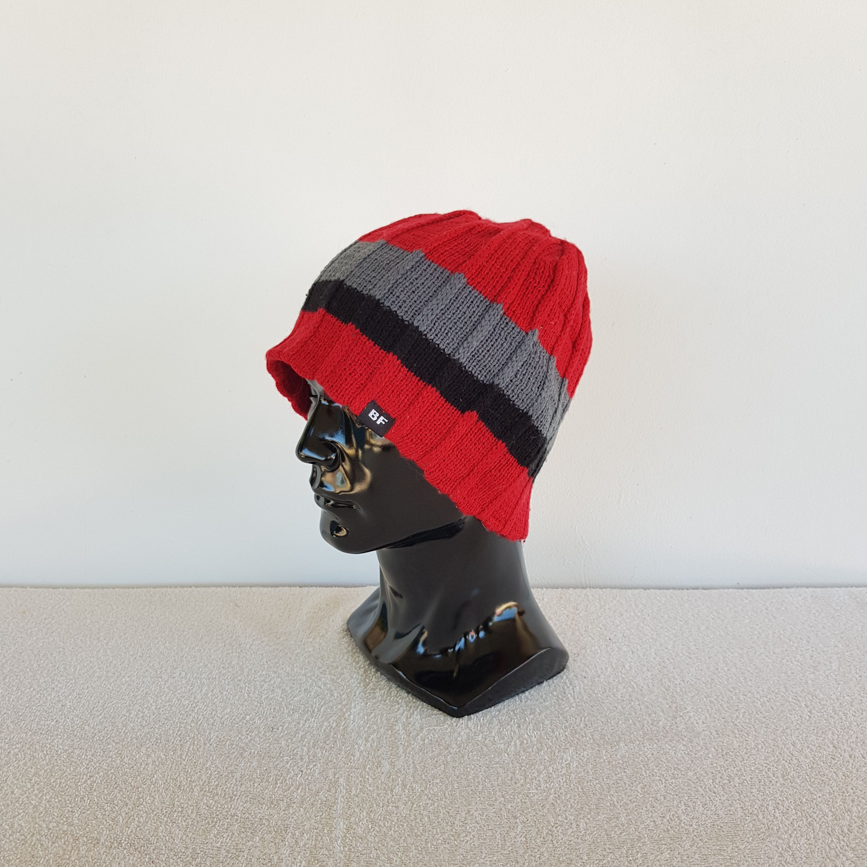 Japanese Brand × Vintage BF Japanese Beanie Snow Knitted Crochet Cap ...