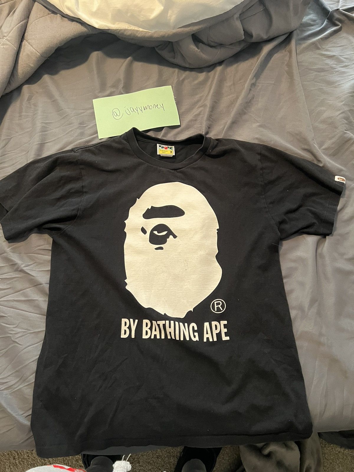 Bape Black and White Bape Tee | Grailed