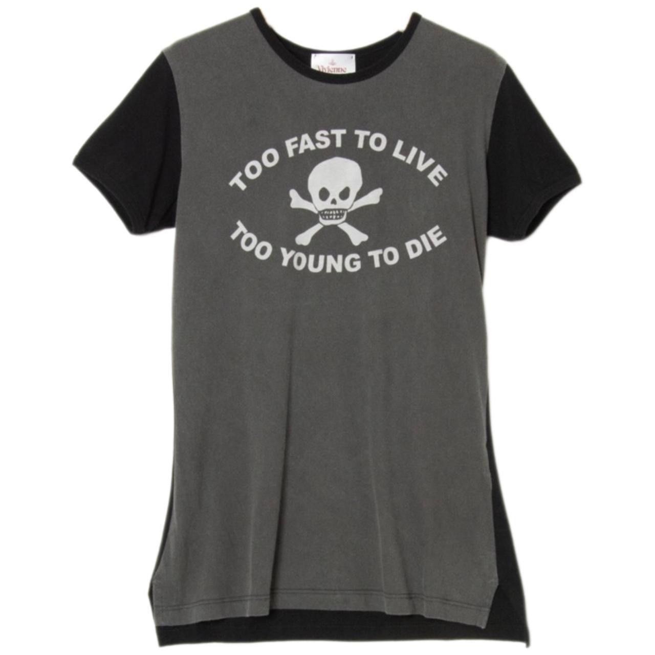 Vivienne Westwood Archive “too fast to live too young to die” tee | Grailed