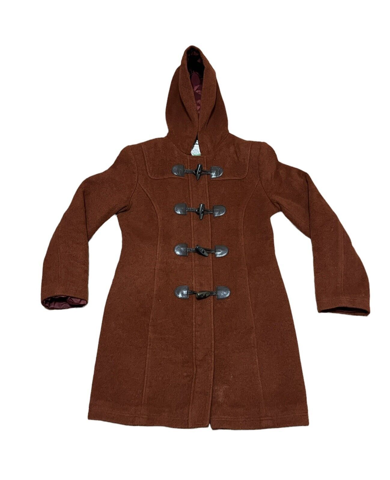 Ll Bean Ll Bean Lambswool Duffle Coat Jacket Hooded Toggle Womens Me Grailed