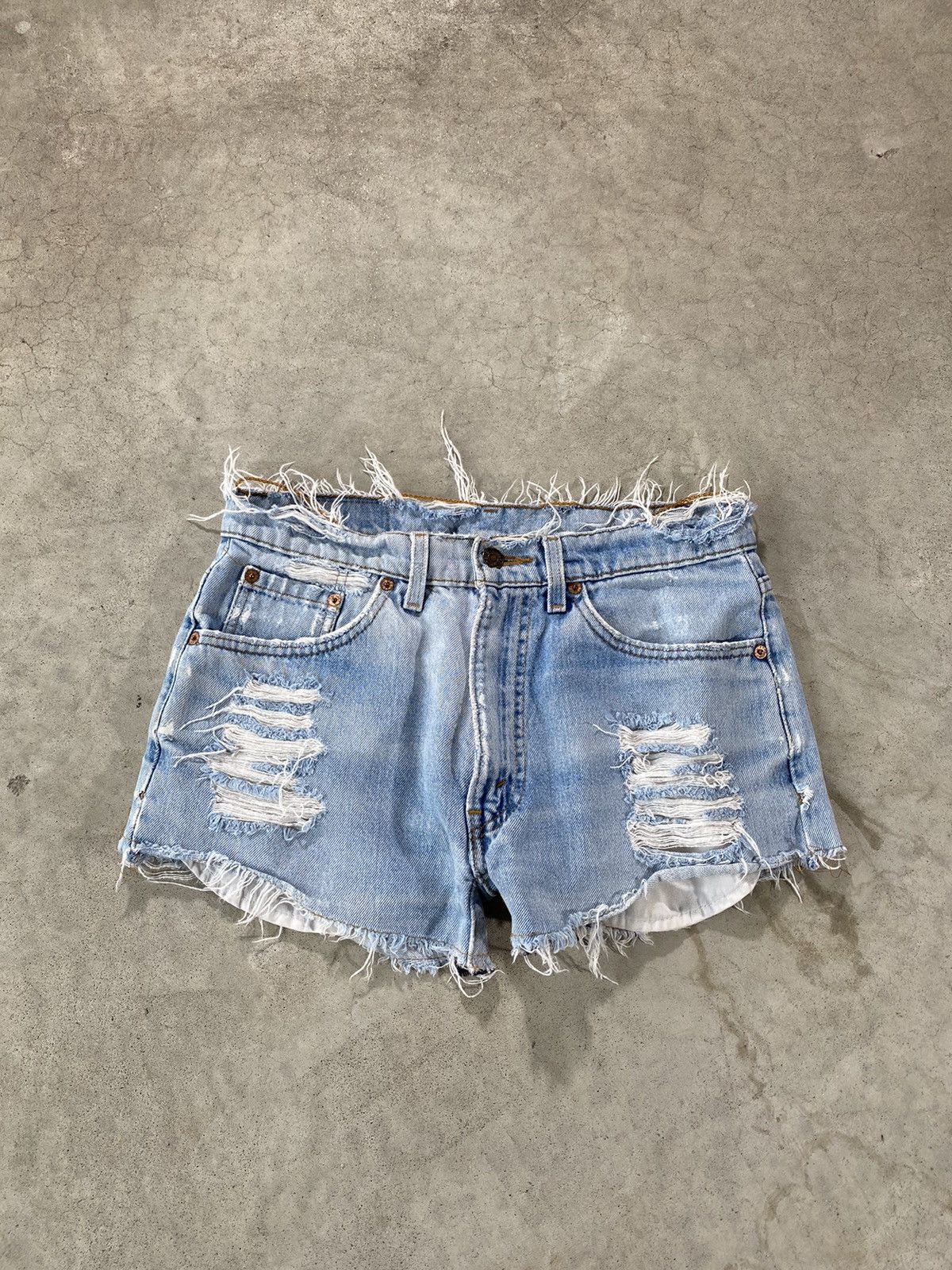 Vintage Vintage 90’s Levis Distressed Jorts | Grailed