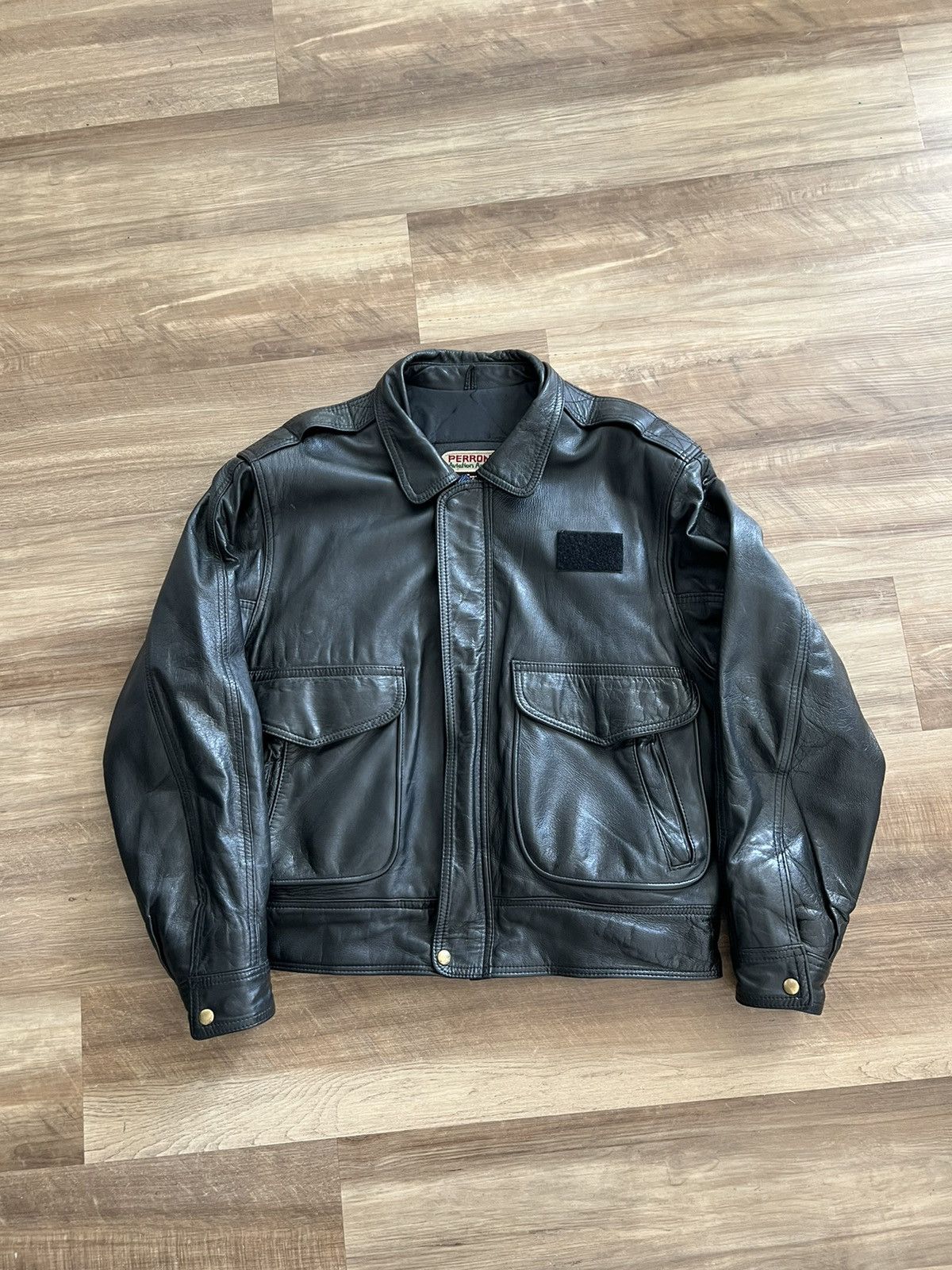Genuine Leather × Vintage Vintage Perrone A1 G2 Aviation jacket | Grailed