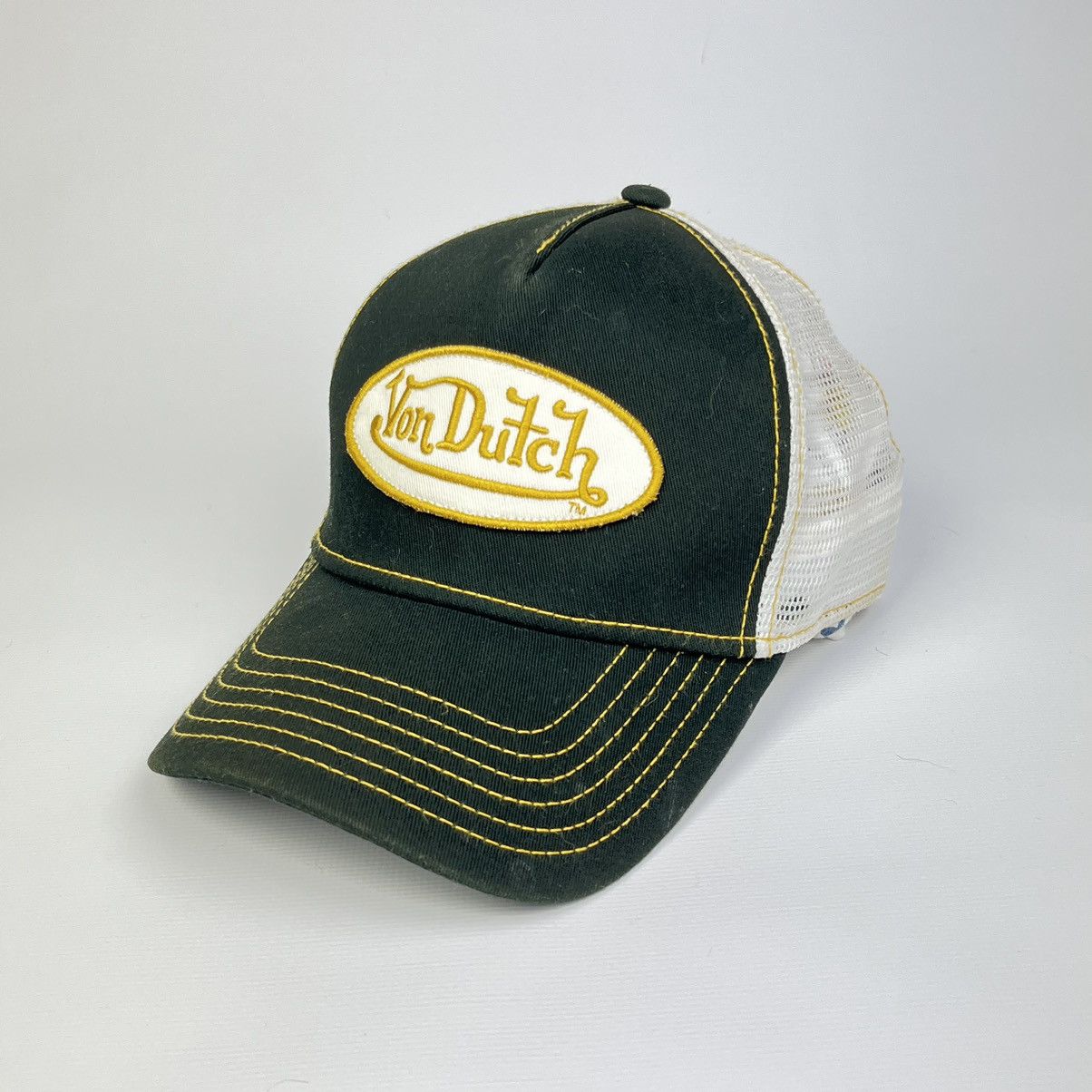 Trucker Hat × Vintage × Von Dutch Very Rare Von Dutch black trucker hat ...